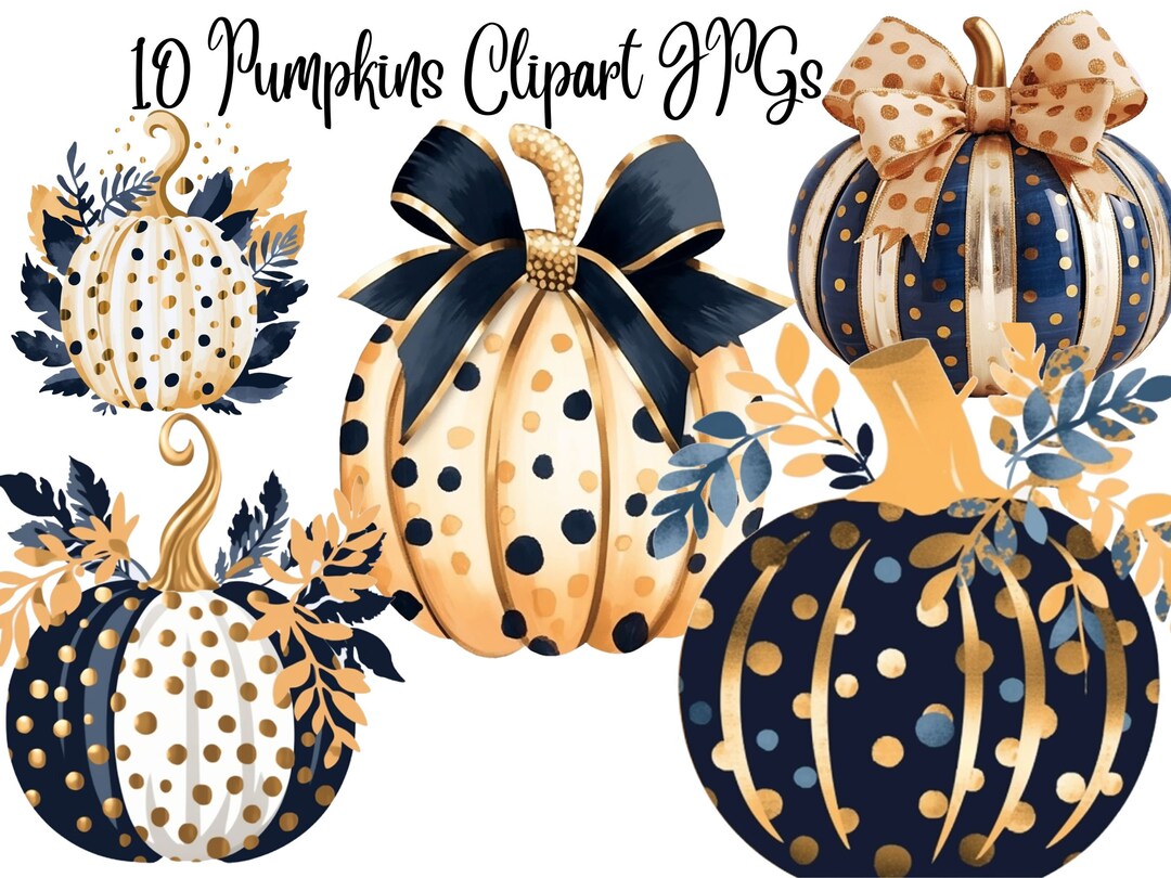 10 Halloween Pumpkin Clipart JPG, Halloween Clipart, Pumpkin Clipart ...