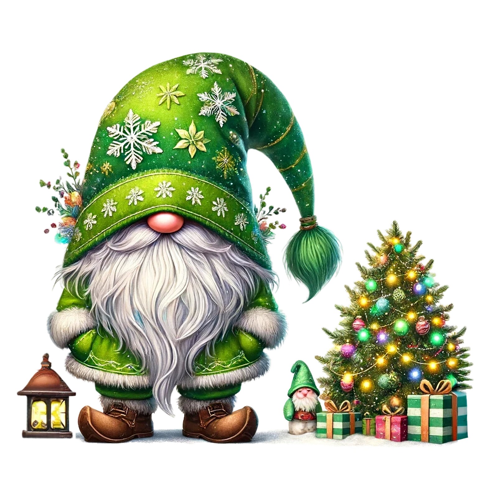 30 Png, Christmas Gnome Clipart Bundle, Christmas Clipart, Winter Gnome ...