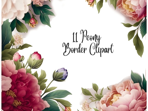 Flower Border Designs Clip Art