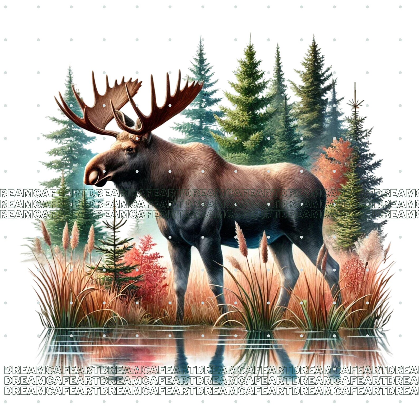 50 PNG Moose Clipart Bundle | Moose Drawing Graphics | Digital Download ...