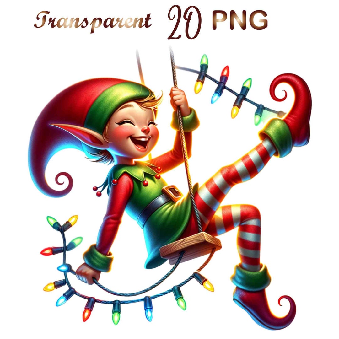 20 Elf Png Character Clipart, Cute Elf Clipart, Elf Clipart, Watercolor ...