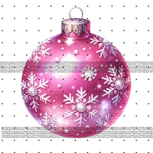 Christmas Ornaments Clipart bundle, set1, 60 PNG Festive Decoration ...
