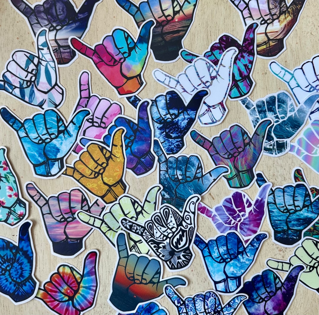 Hang Loose Stickers MacBook Stickers Laptop Stickers Water Bottle ...