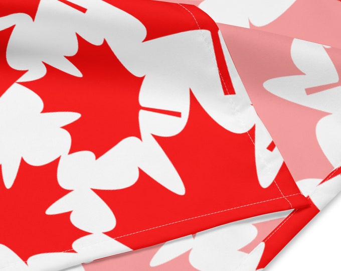 Hand Painted Canadian Red Maple Leaves Silk Scarf - Etsy Canada