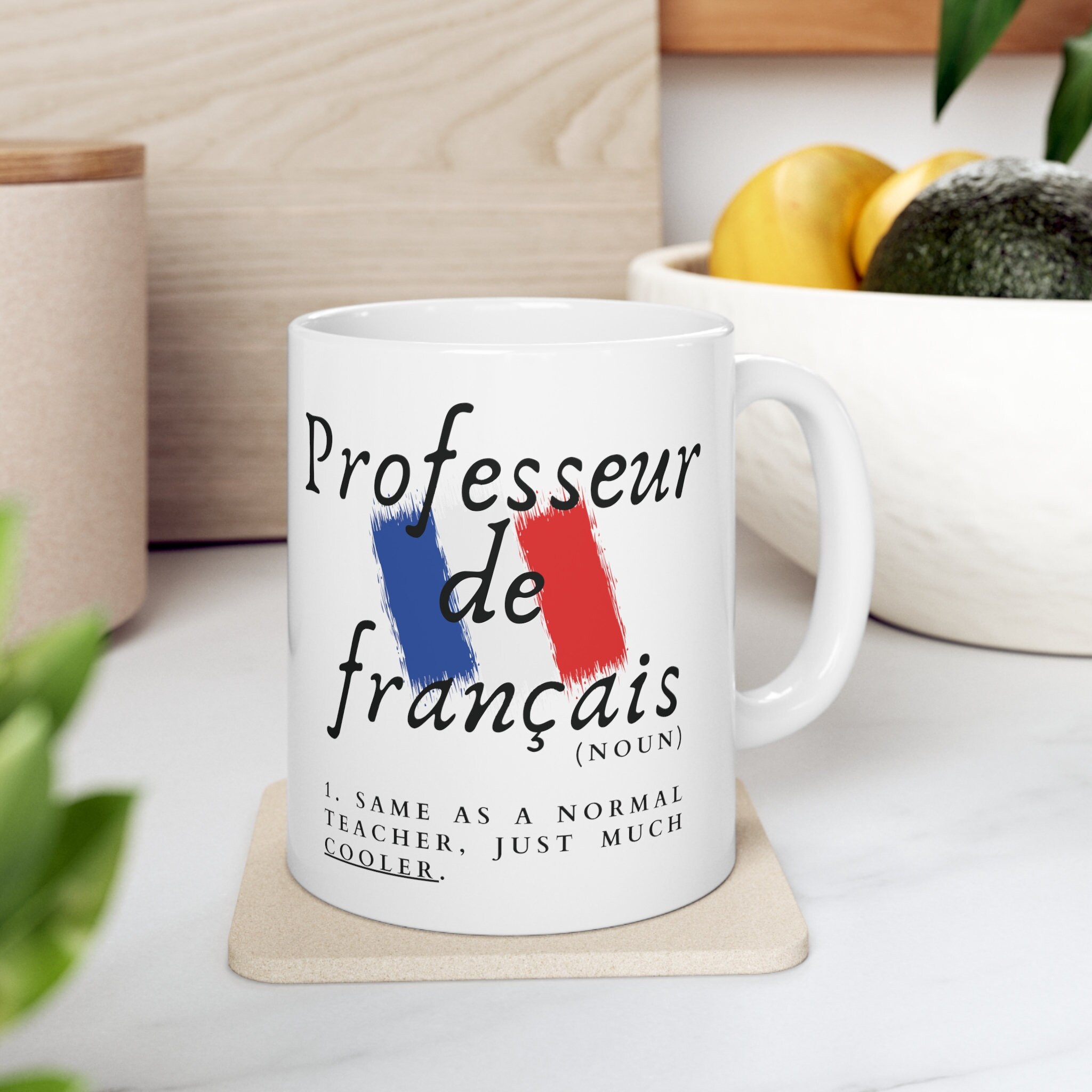 Professeur De Francais - French Teacher Ceramic Mug 11oz - Etsy