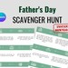 Father's Day Scavenger Hunt | Indoor Scavenger Hunt for Dad | Father's ...