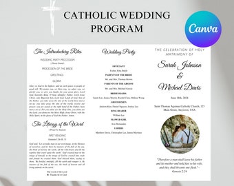 Catholic Wedding Anniversary Program Mass Template PDF - Etsy