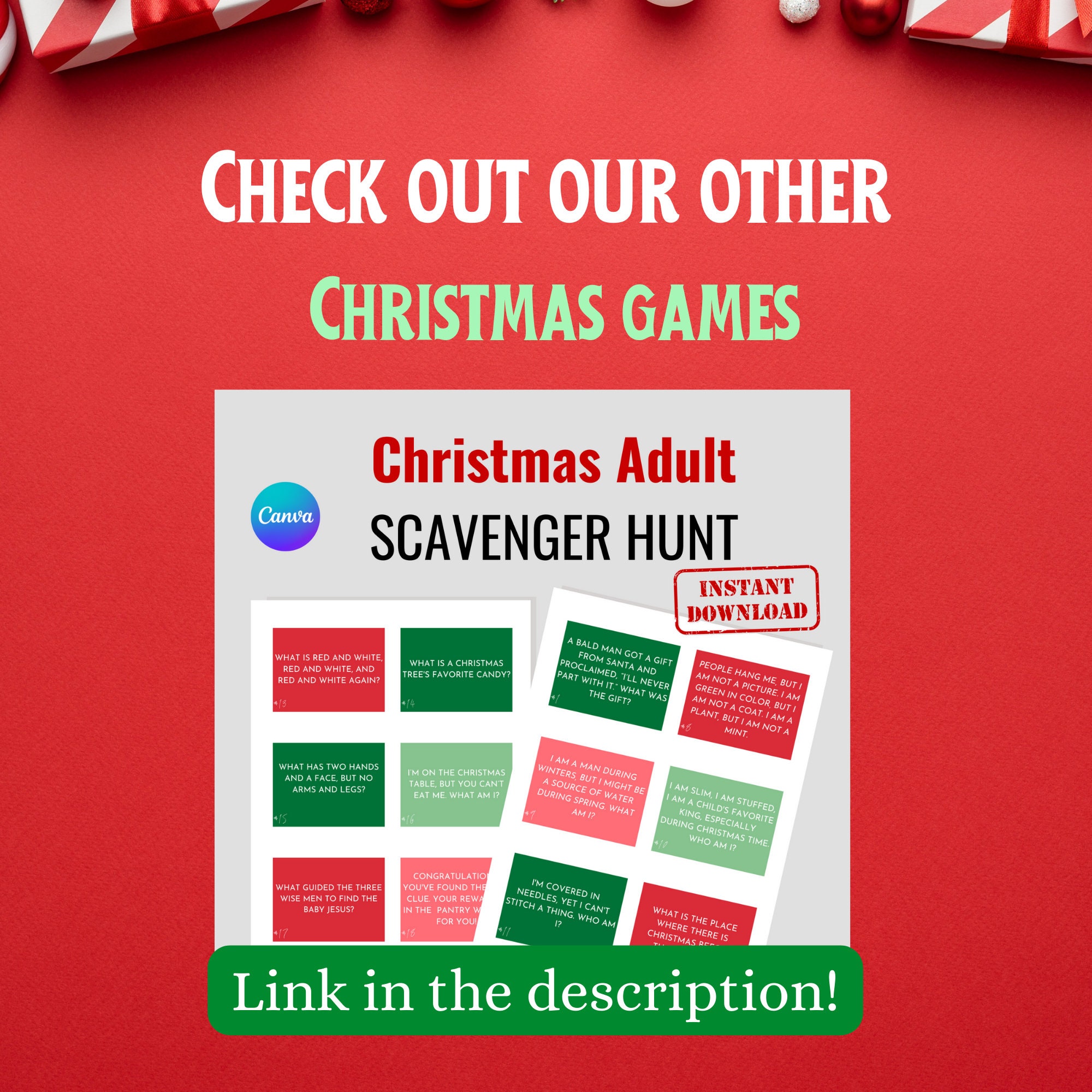 5 Seconds Game Christmas Edition Christmas Trivia Christmas Game Adults ...