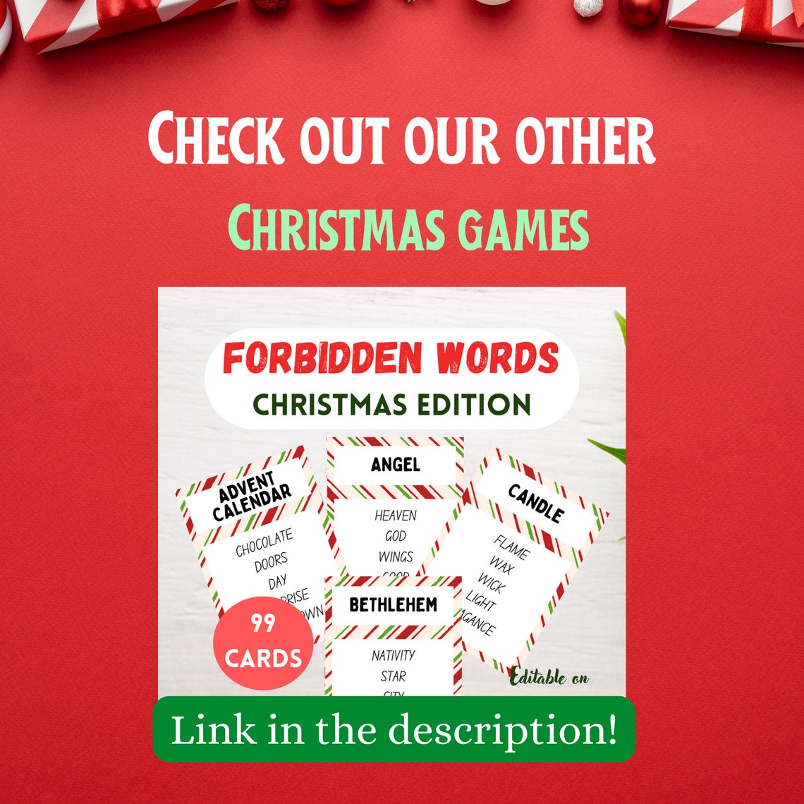 EDITABLE Christmas Dice Gift Exchange Game Secret Santa Dice Printable ...