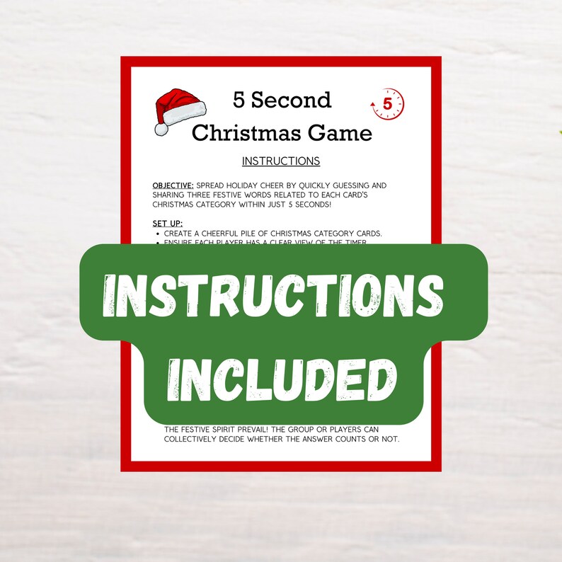 5 Seconds Game Christmas Edition| Christmas Trivia | Christmas Game ...