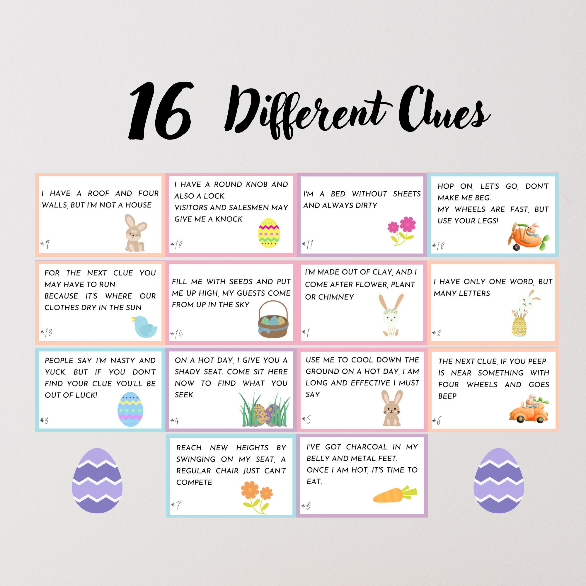 Outdoor Easter Scavenger Hunt for Kids| Scavenger Hunt Game Editable ...