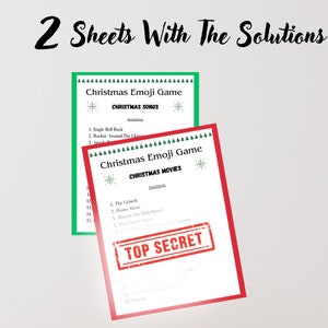 Christmas Emoji Game Printable| Christmas Trivia | Christmas Game ...