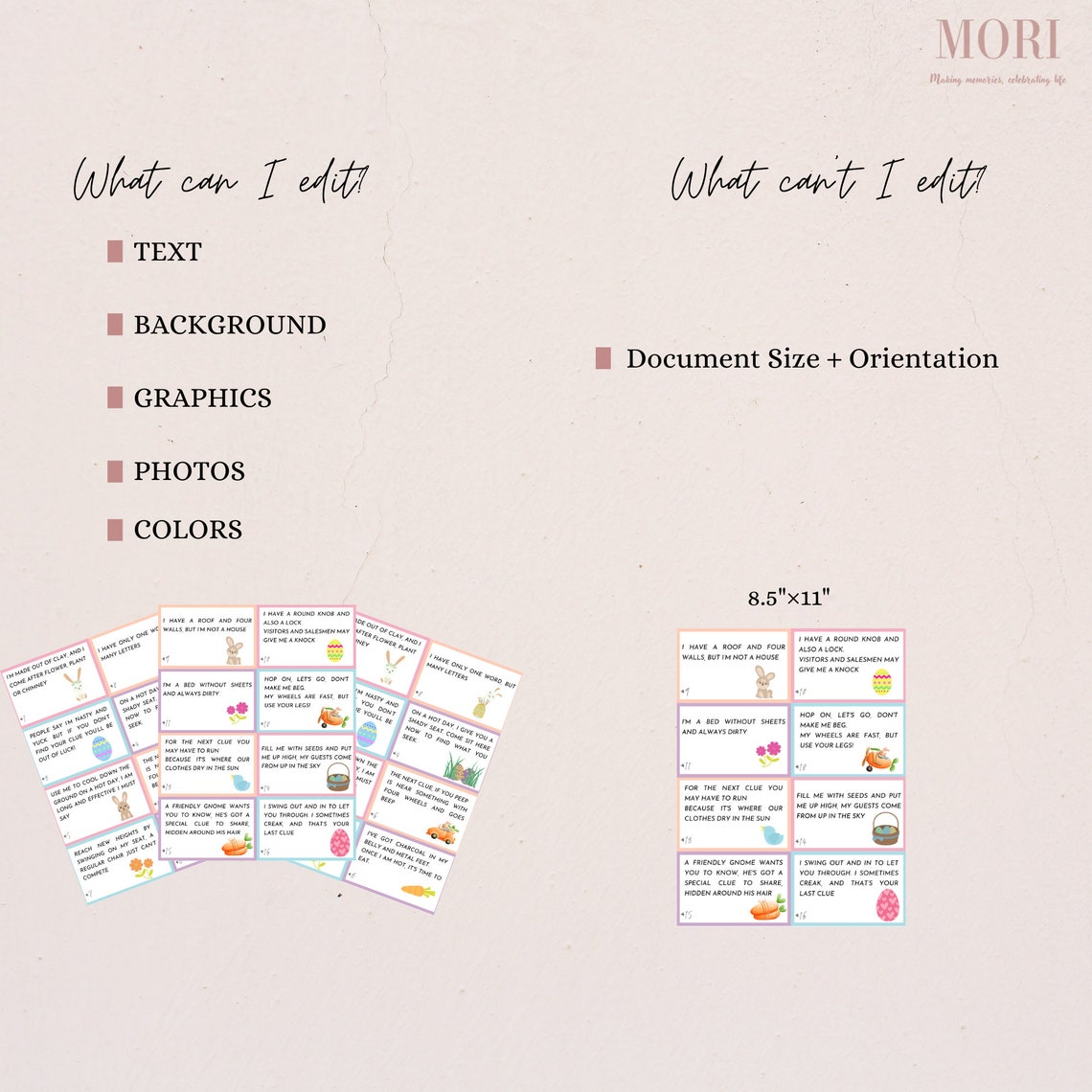 Outdoor Easter Scavenger Hunt for Kids| Scavenger Hunt Game Editable ...