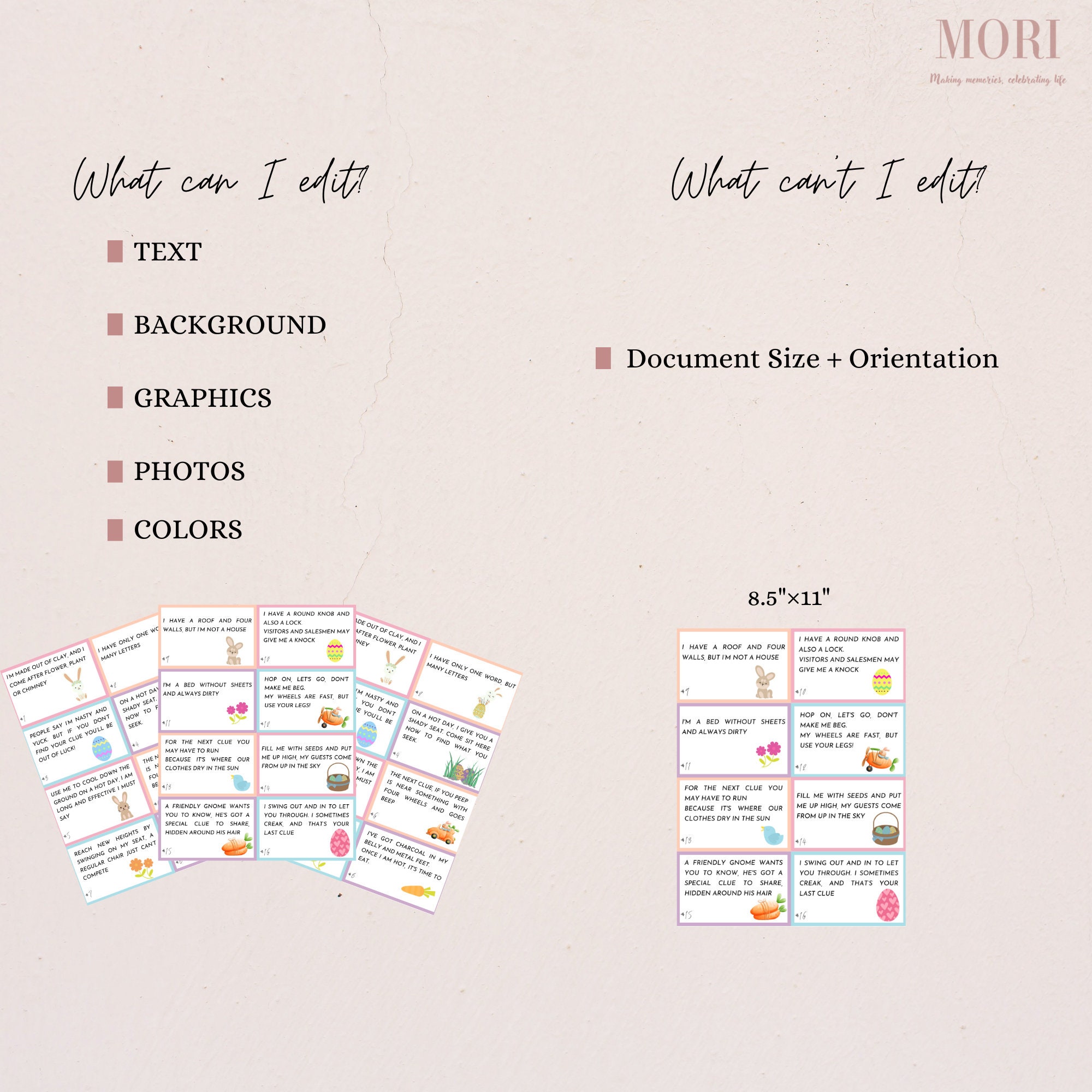 Outdoor Easter Scavenger Hunt for Kids| Scavenger Hunt Game Editable ...