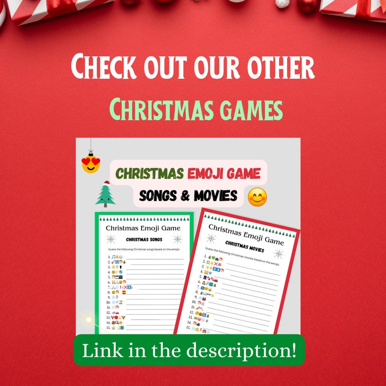 Christmas Song Lyrics Game | Holiday Trivia (digital Download) - Etsy