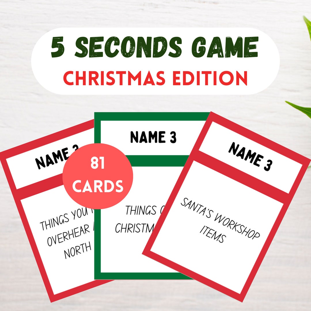 5 Seconds Game Christmas Edition| Christmas Trivia | Christmas Game ...
