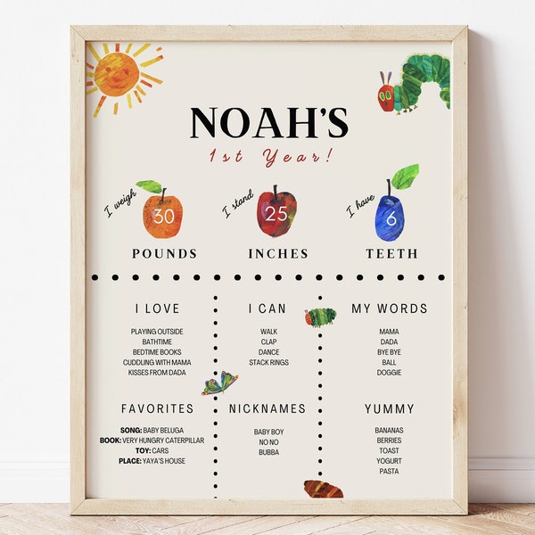 Eric Carle the Very Hungry Caterpillar Birthday Party Bunting happy ...