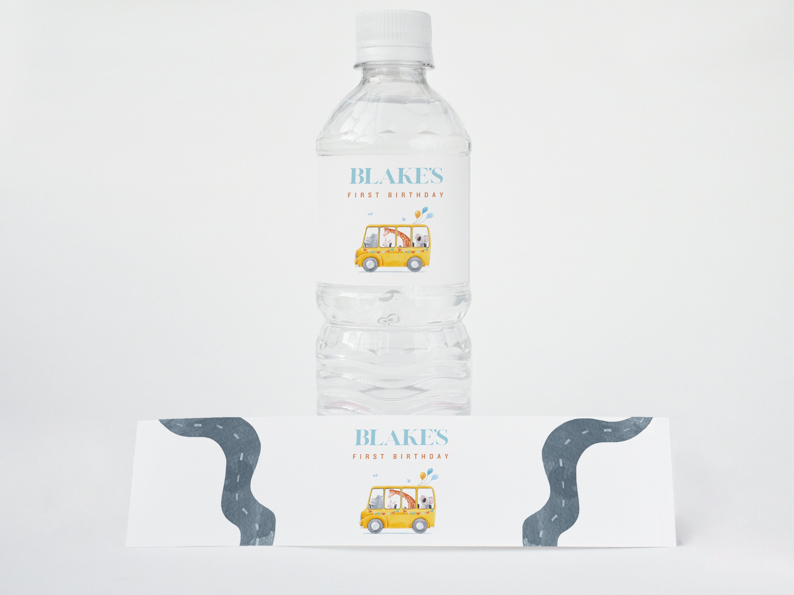 Baby on the Bus Invitation, Baby on the Bus Birthday Invitation, School ...