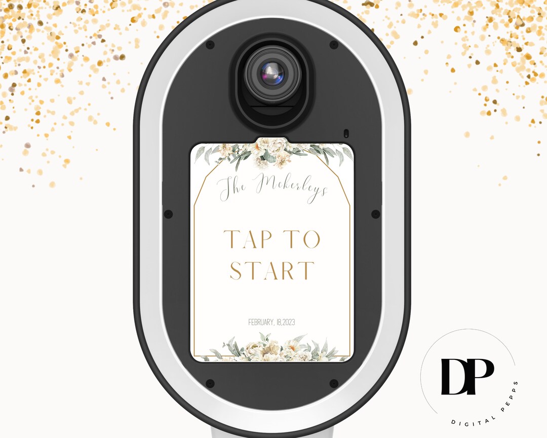Photo Booth Tap to Start & Idle Screen, Customizable Tap to Start ...