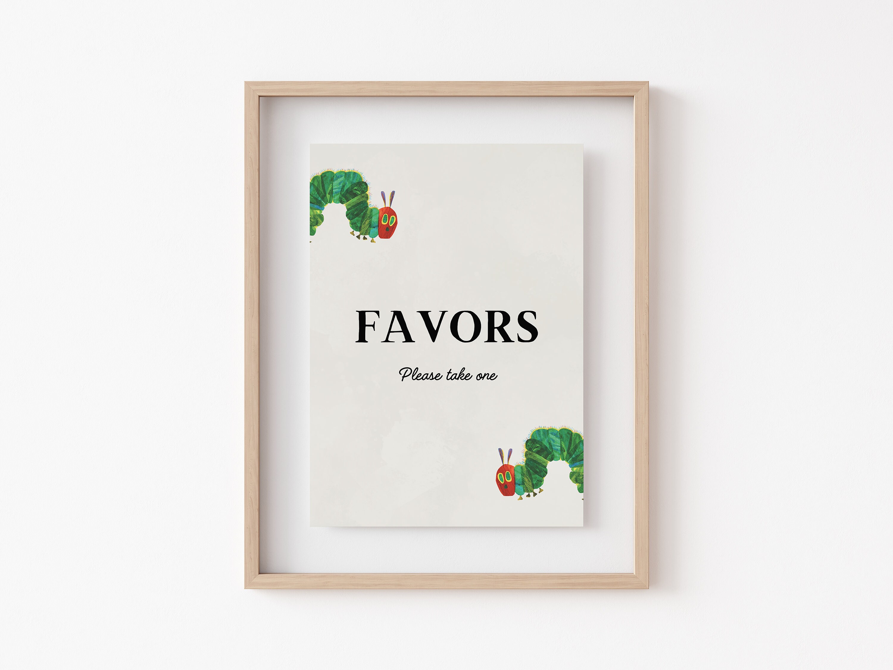 The Very Hungry Caterpillar Favor Tags I Caterpillar Thank You Tag the ...