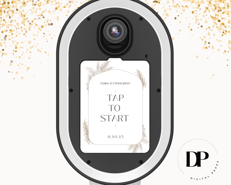 Photo Booth Tap to Start & Idle Screen, Customizable Tap to Start ...