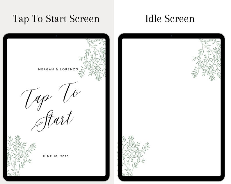 Photo Booth Tap to Start & Idle Screen, Tap to Start, Salsa Booth Tap ...