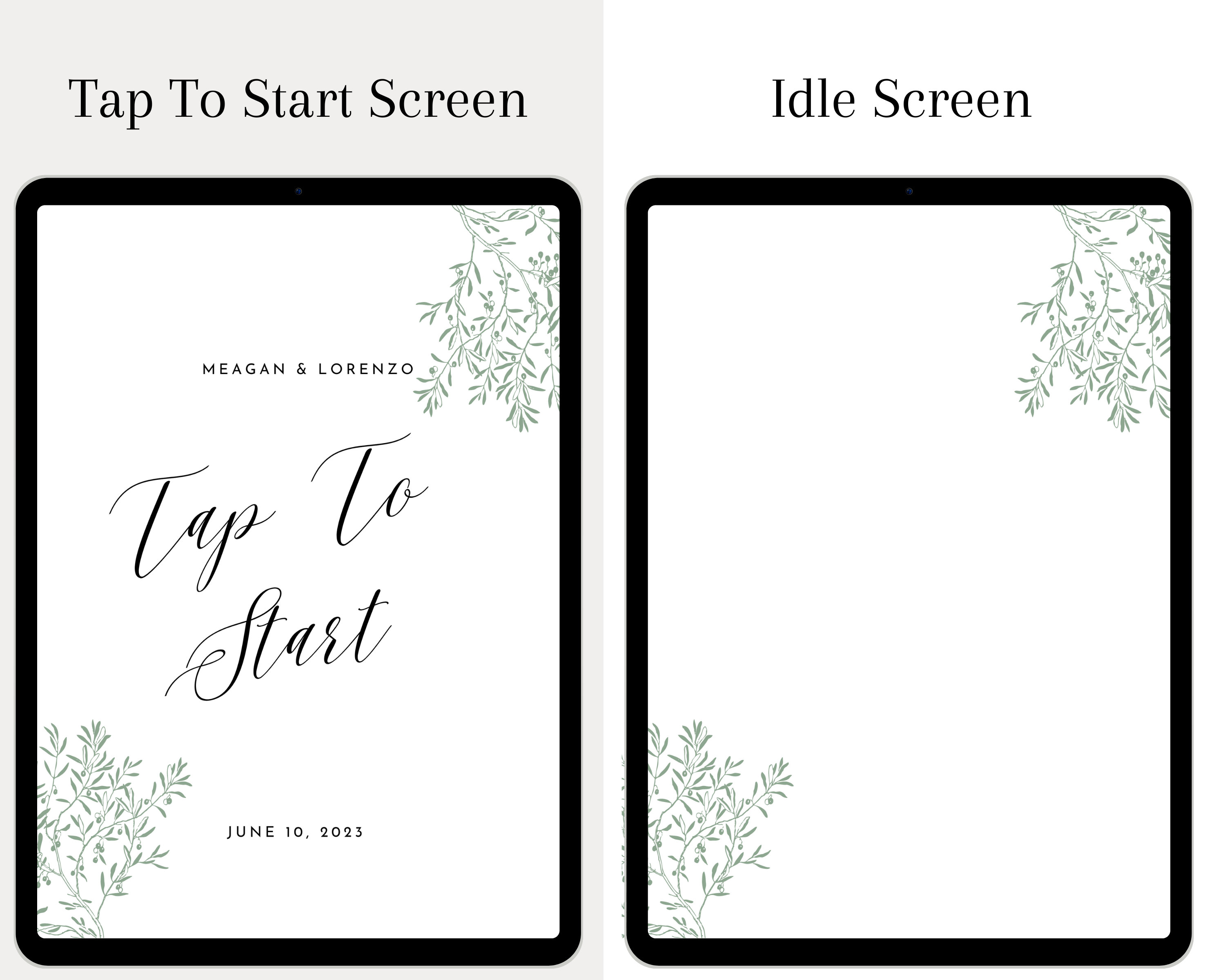 Photo Booth Tap to Start & Idle Screen, Tap to Start, Salsa Booth Tap ...