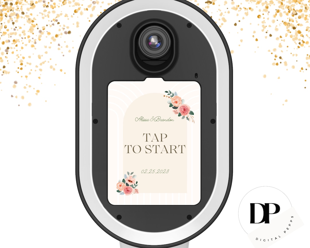 Photo Booth Tap to Start & Idle Screen, Customizable Tap to Start ...