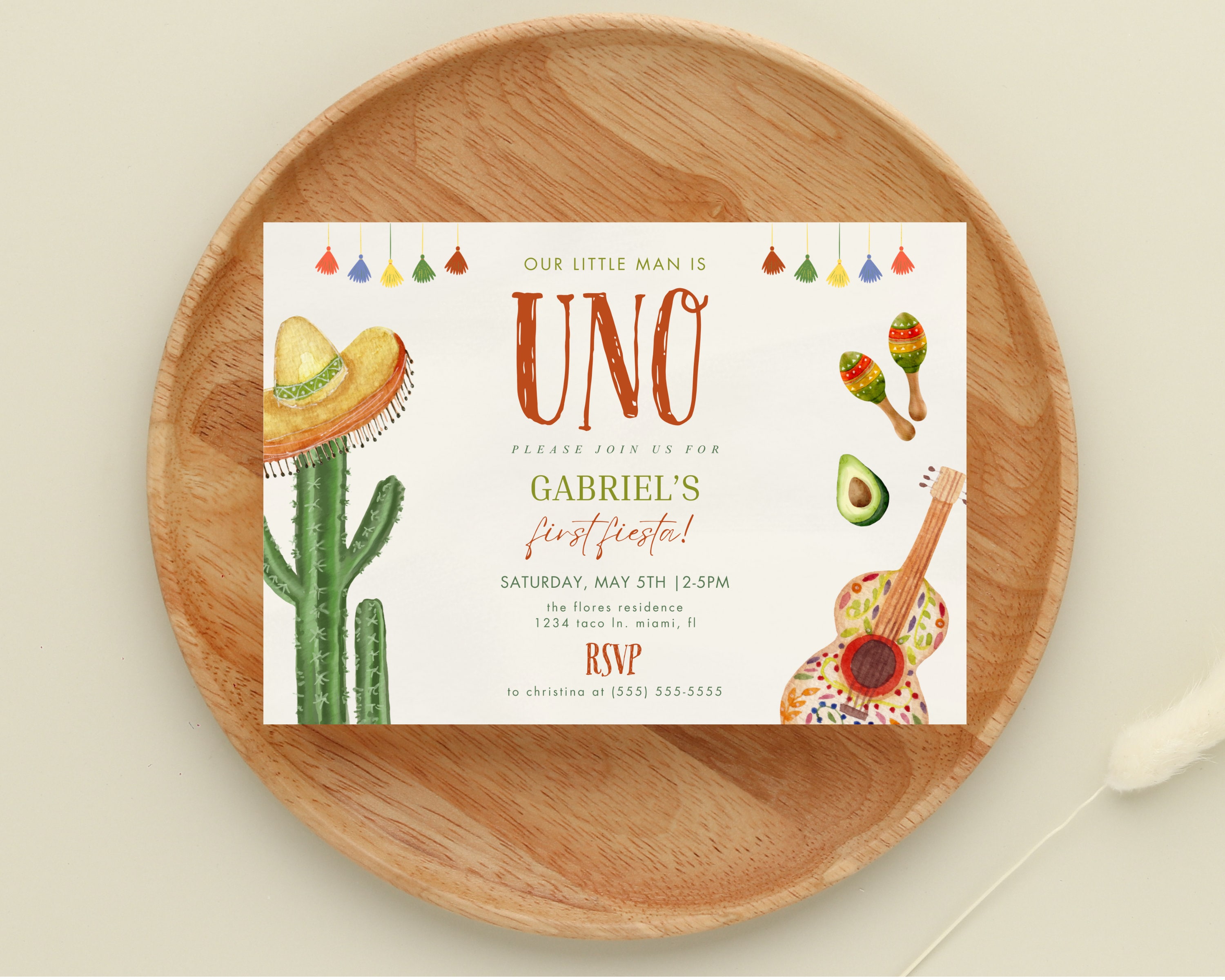 Turning Uno Birthday Invitation, Uno Fiesta Digital Invitation, First ...
