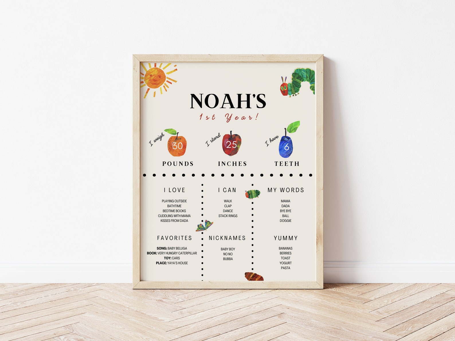 The Very Hungry Caterpillar Editable Digital Invitation, Eric Carle ...