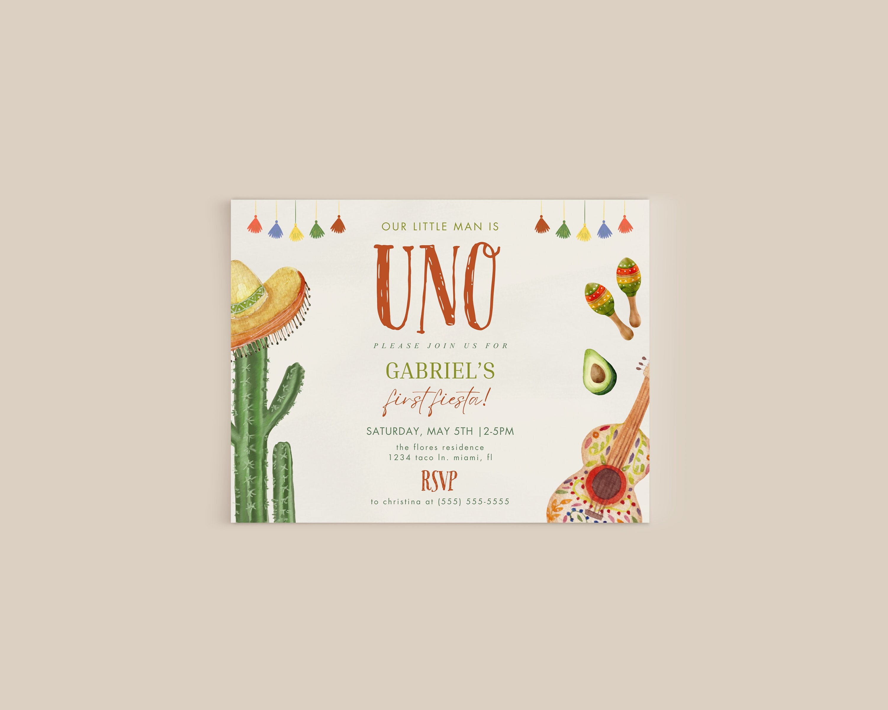 Turning Uno Birthday Invitation, Uno Fiesta Digital Invitation, First ...