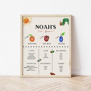 The Very Hungry Caterpillar Welcome Sign, Editable Number, Hungry ...