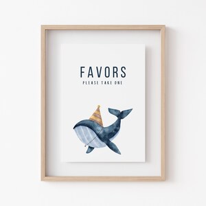 Whale Oh Whale Food Tent Template, Editable Food Labels, Printable ...