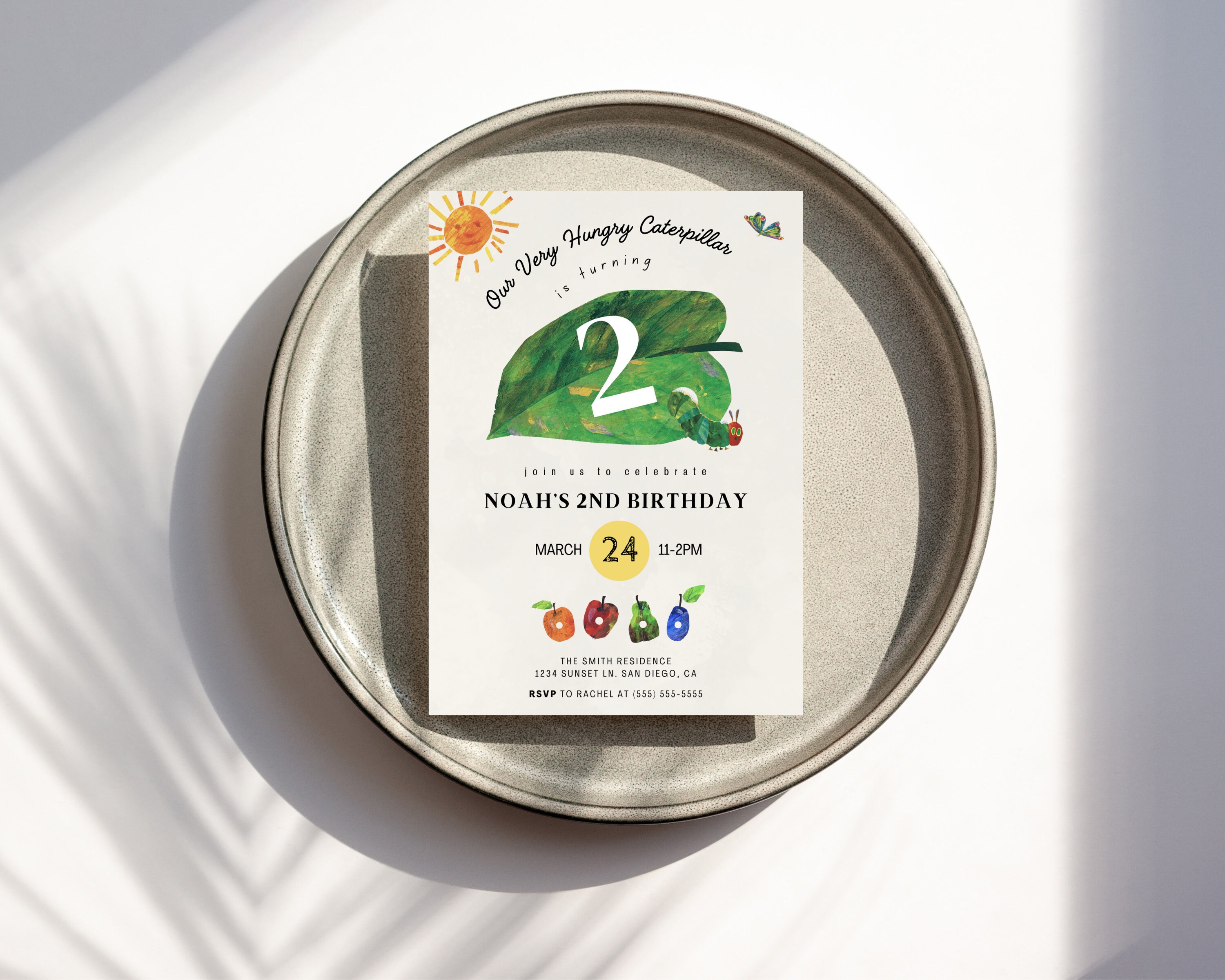 The Very Hungry Caterpillar Favor Tags I Caterpillar Thank You Tag the ...