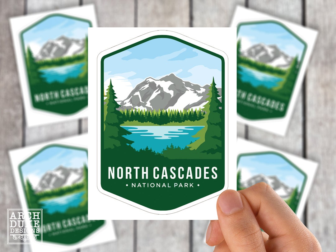 North Cascades National Park Sticker 4"x5.5" - Etsy