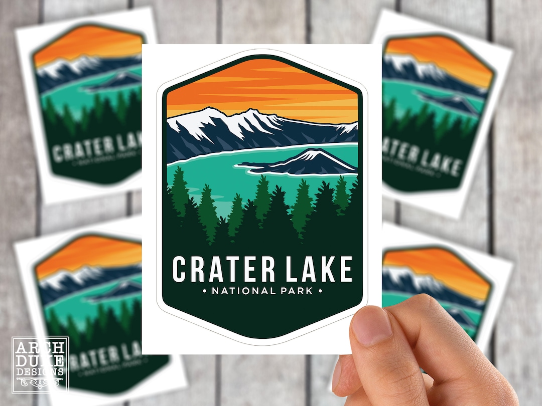 Crater Lake National Park Sticker 4"x5.5" - Etsy