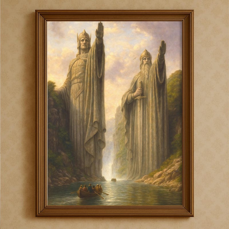 Painting of Gondor - Etsy