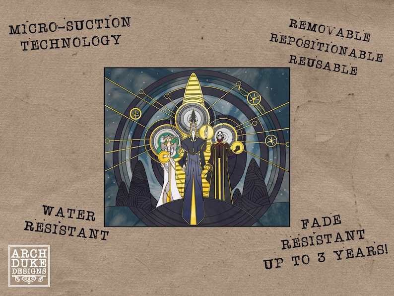 SW Mortis Gods Mural Stained Glass Window Film - Etsy