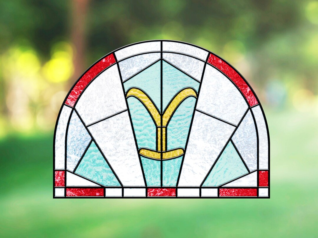 Yellowstone Stained Glass Window Film - Etsy