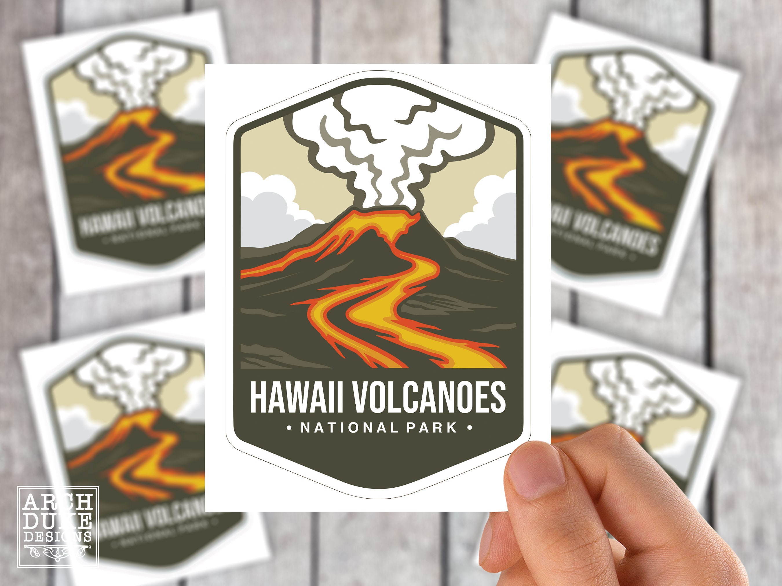 Hawaii Volcanoes National Park Sticker 4x5.5 - Etsy