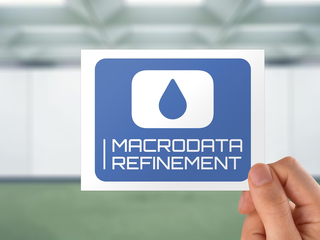 Macrodata Refinement Lumon Logo Droplet Blue Sticker 5.5" - Etsy