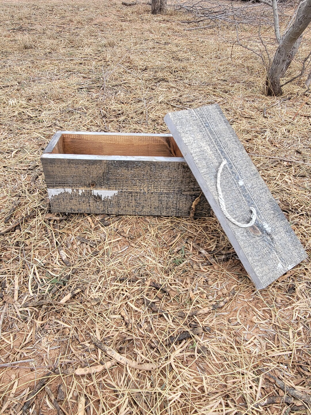 Distressed Farmhouse Storage Box - Etsy