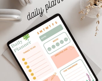 Minimalistic Aesthetic Coffee Theme Daily Digital Planner Template and ...