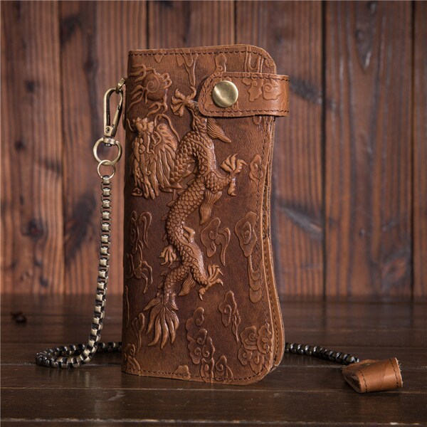 Leather Dragon Card Holder - Etsy