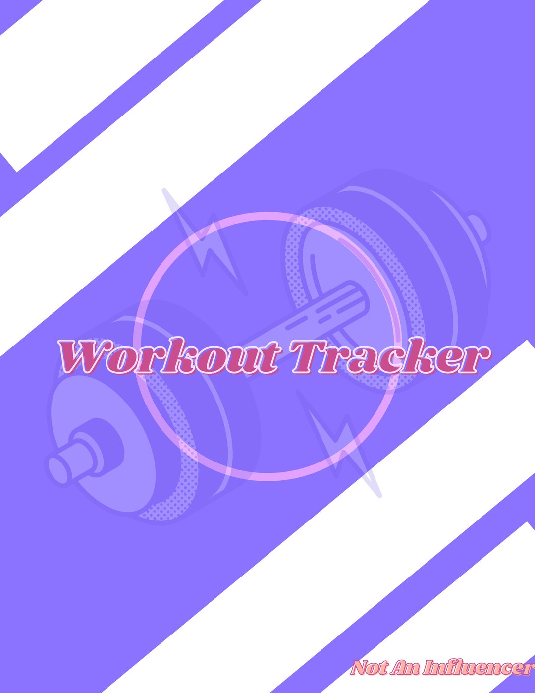 Aesthetic Workout Tracker Template - Etsy
