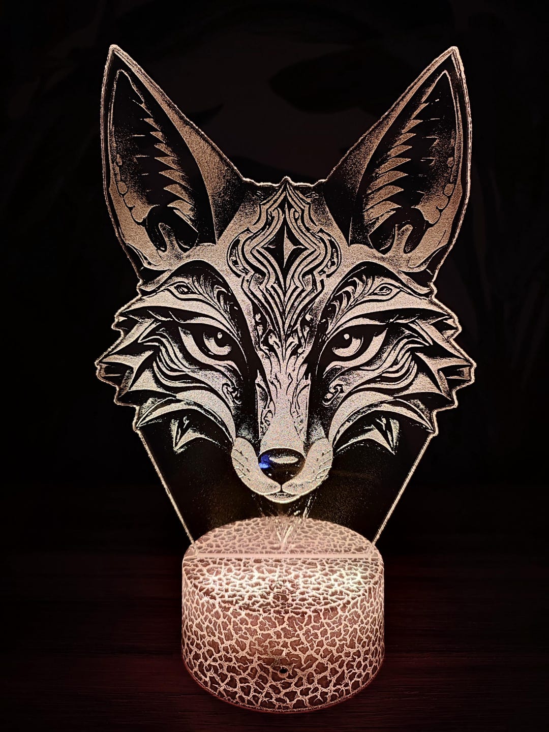 Acrylic Fox Lamp - Etsy