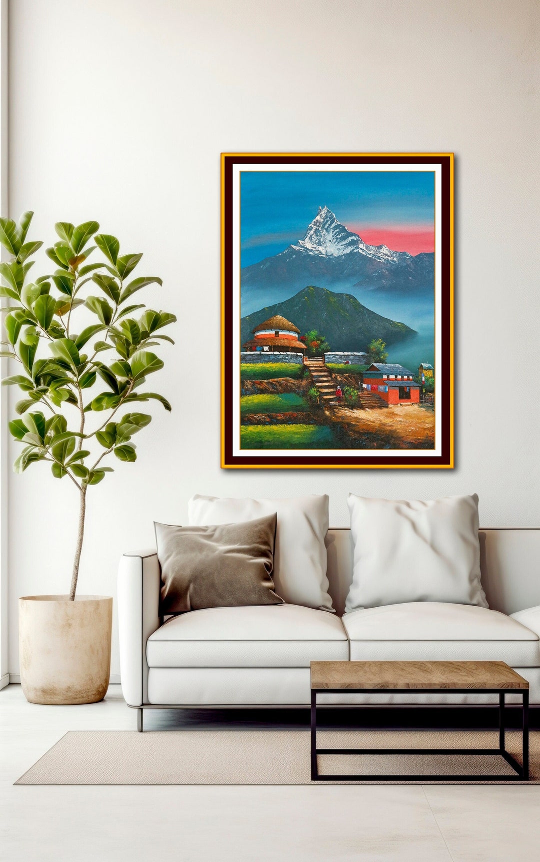 Machhpuchchhre, Mt Fishtail Canvas, Pokhara, Himalayas Annapurna Art ...
