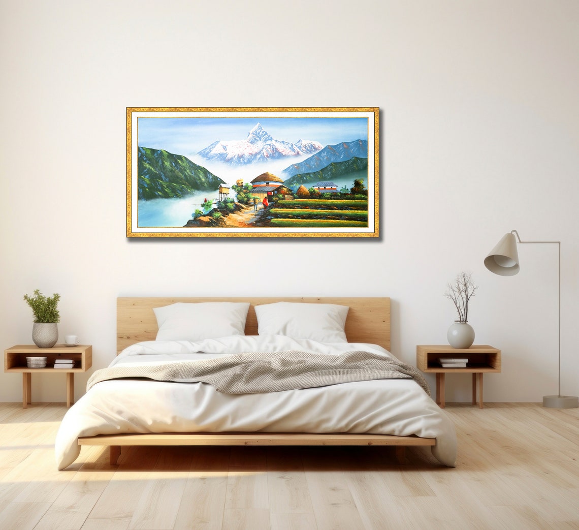 Himalayas, Machhapuchchre Annapurna Art, Everest Range Mountains ...