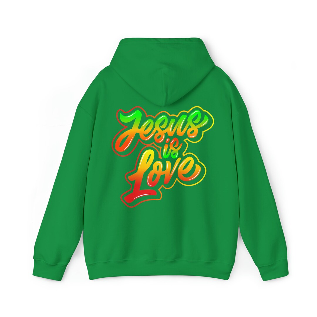 Jesus is Love Trendy Christian Streetwear Hoodie Merch - Etsy