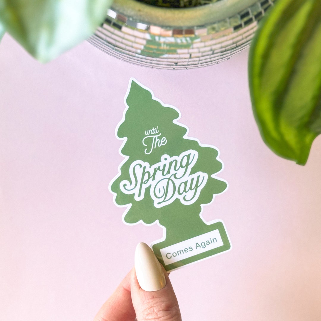 Spring Day Car Freshener Sticker - Etsy